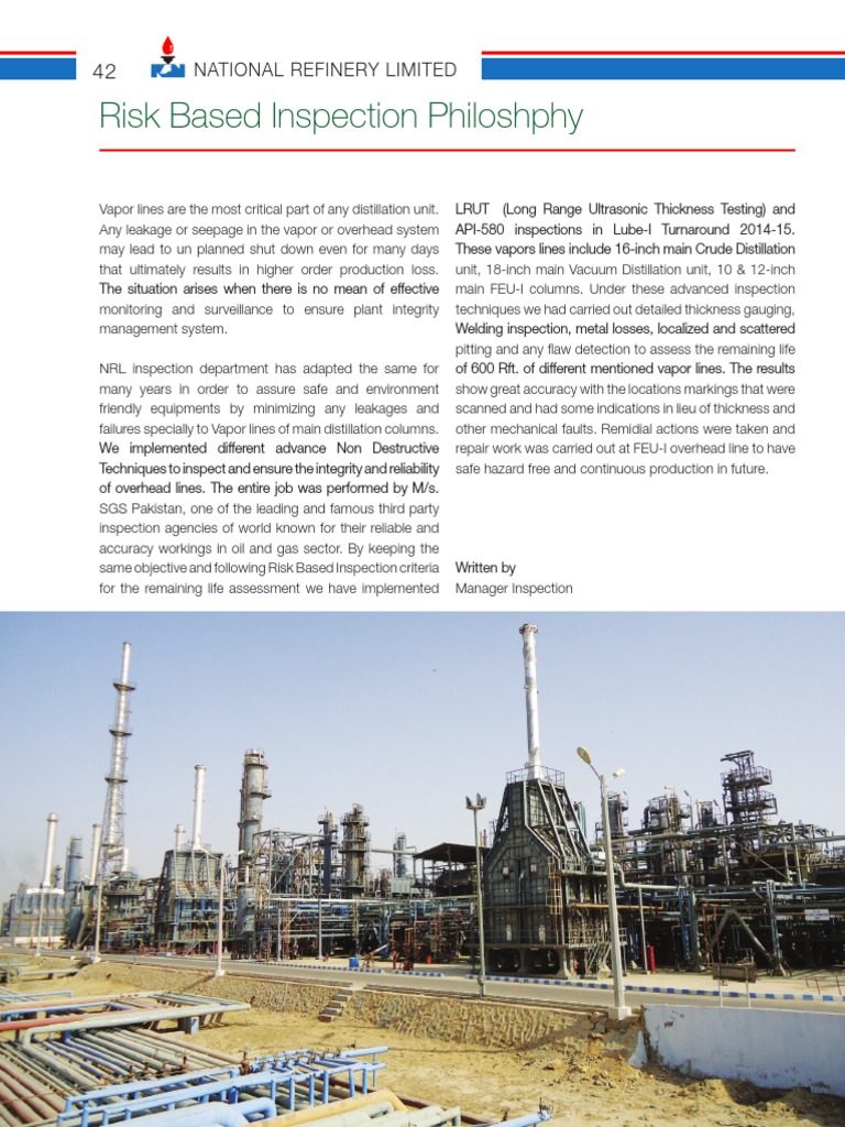 Risk Based Inspection Philosophy | PDF