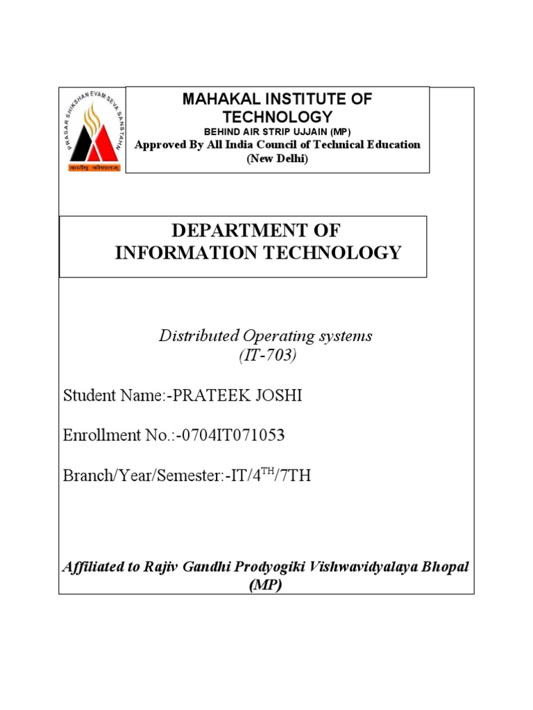 Distributed Operating Systems Case Studies | PDF | Simulation | Class ...