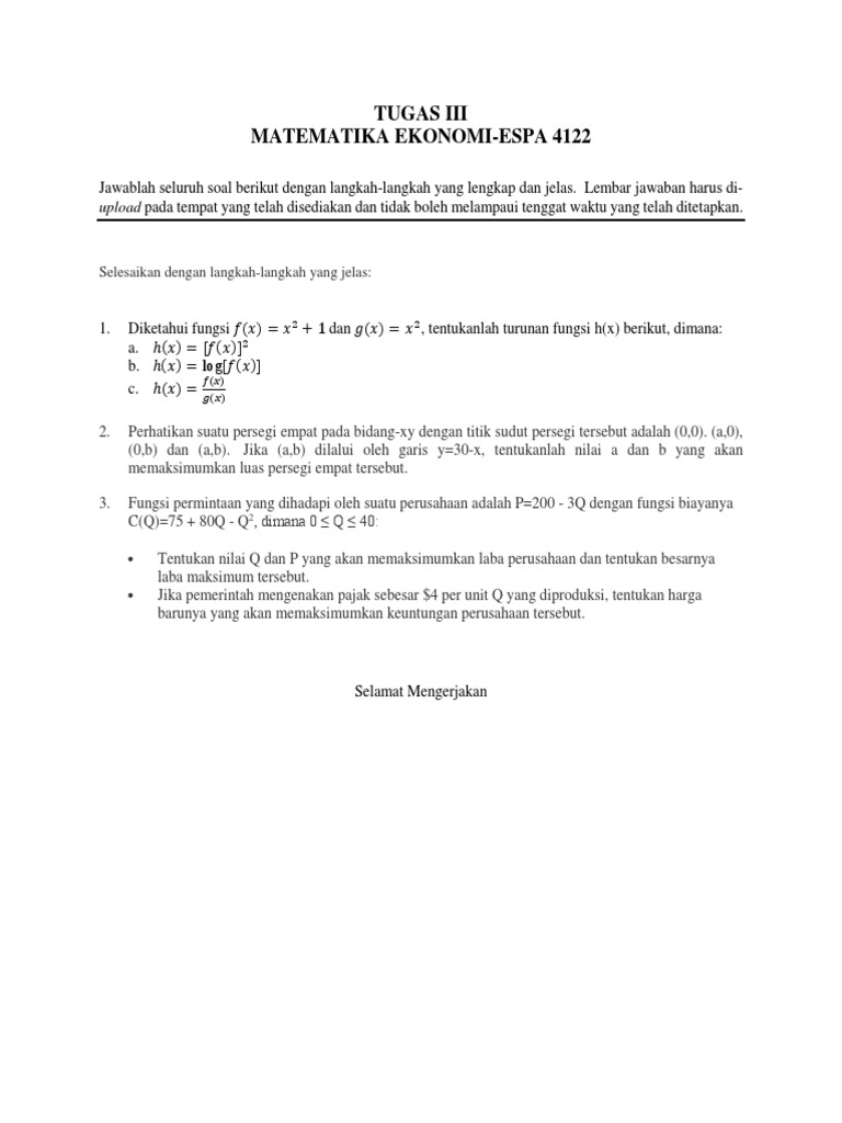 Tugas 3-Espa 4122 | PDF