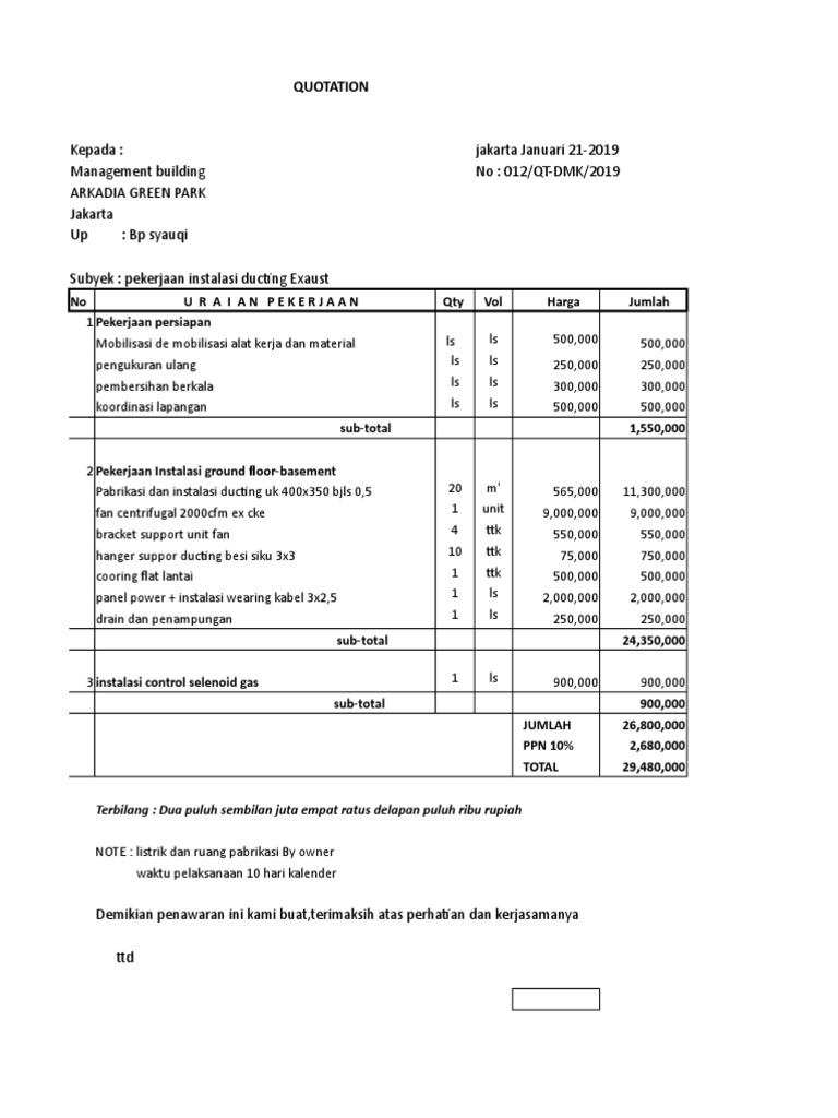 SPH Ducting Arkadia Green Park | PDF