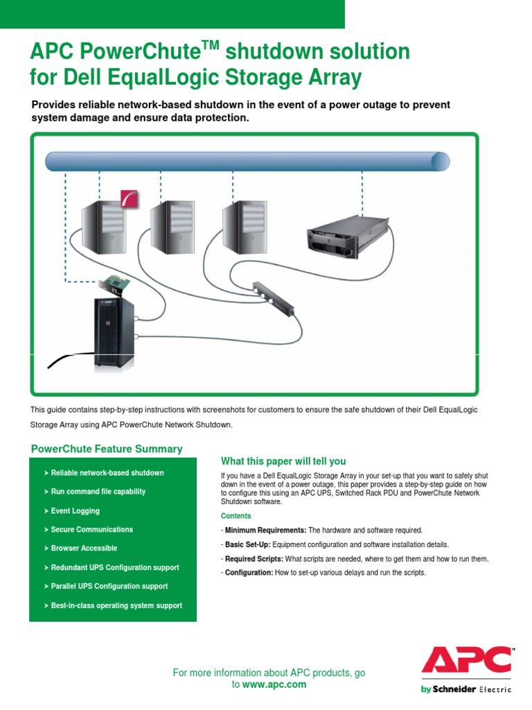 APC Shutdown Guide for Dell EqualLogic | PDF | Scripting Language ...