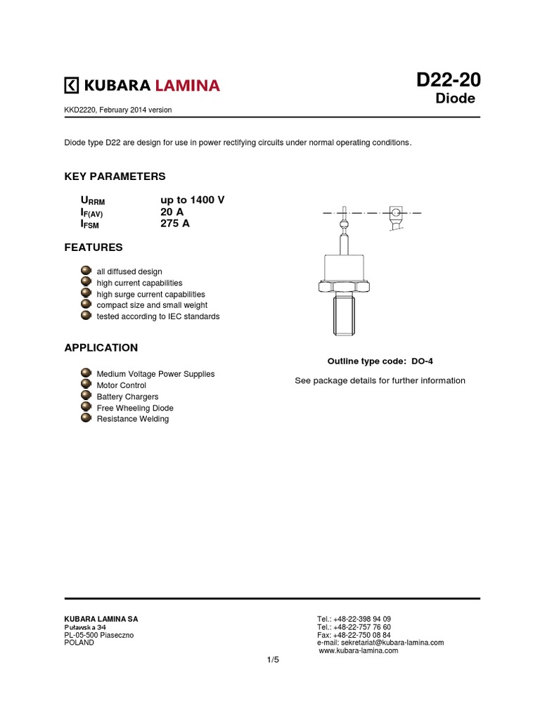 Kubara Lamina d22!10!01-n0 | PDF | Diode | Rectifier