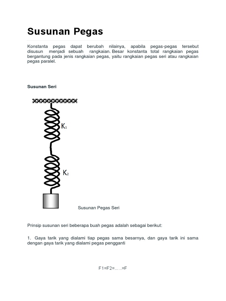 Susunan Pegas | PDF