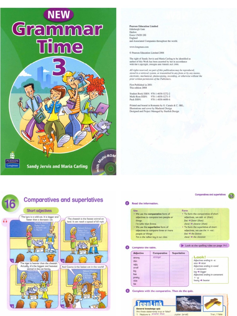 New Grammar Time 3 - Comparison | PDF | Linguistics