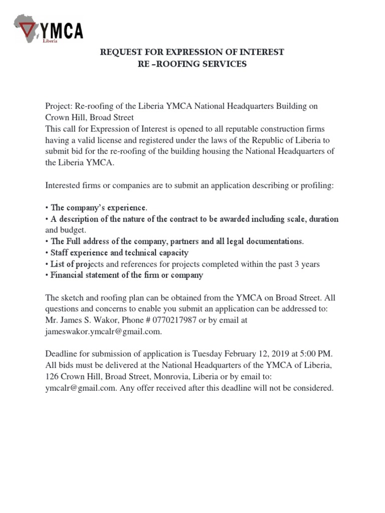 Request For Expression of Interest | PDF