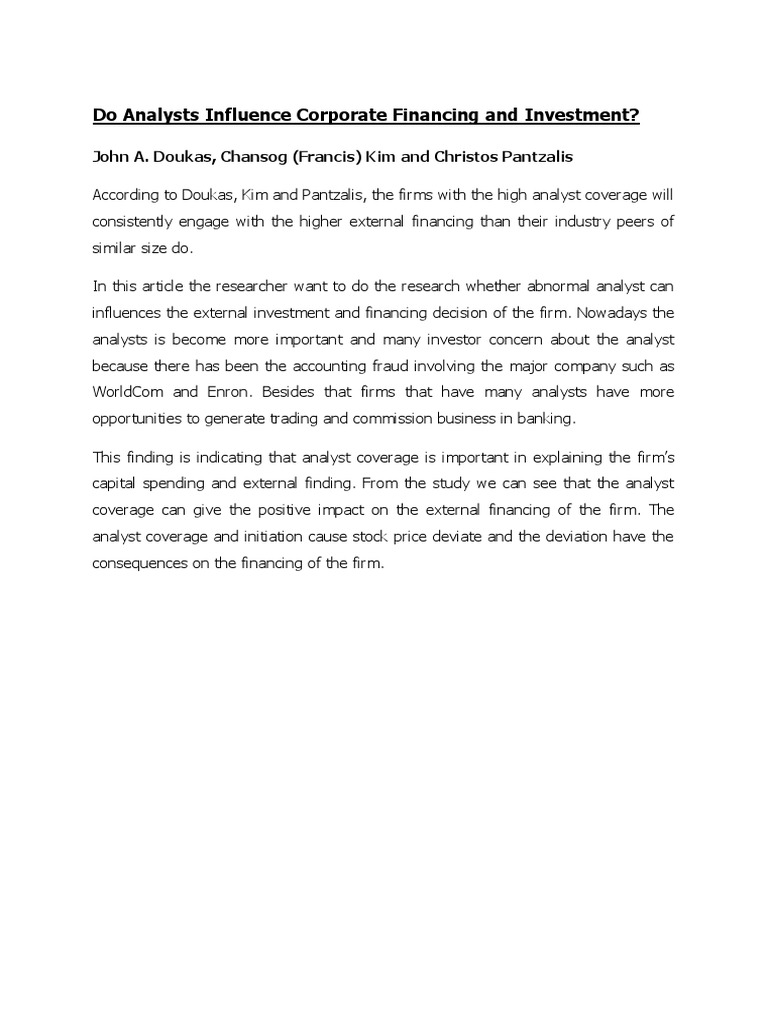 Article Review and Conclusion | PDF