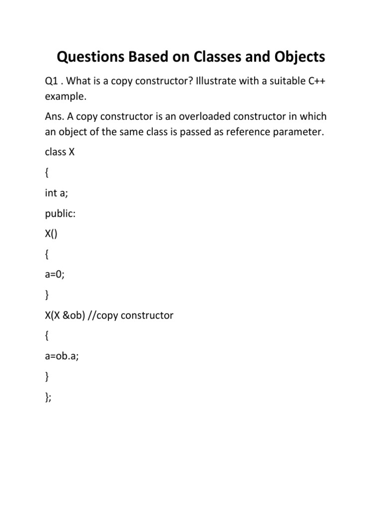 Computer Science Project File For Class XII CBSE | PDF | Constructor ...