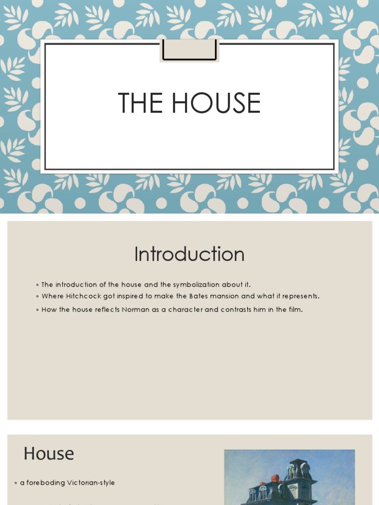 Symbolism of the House in Psycho | PDF | Id | Psychology