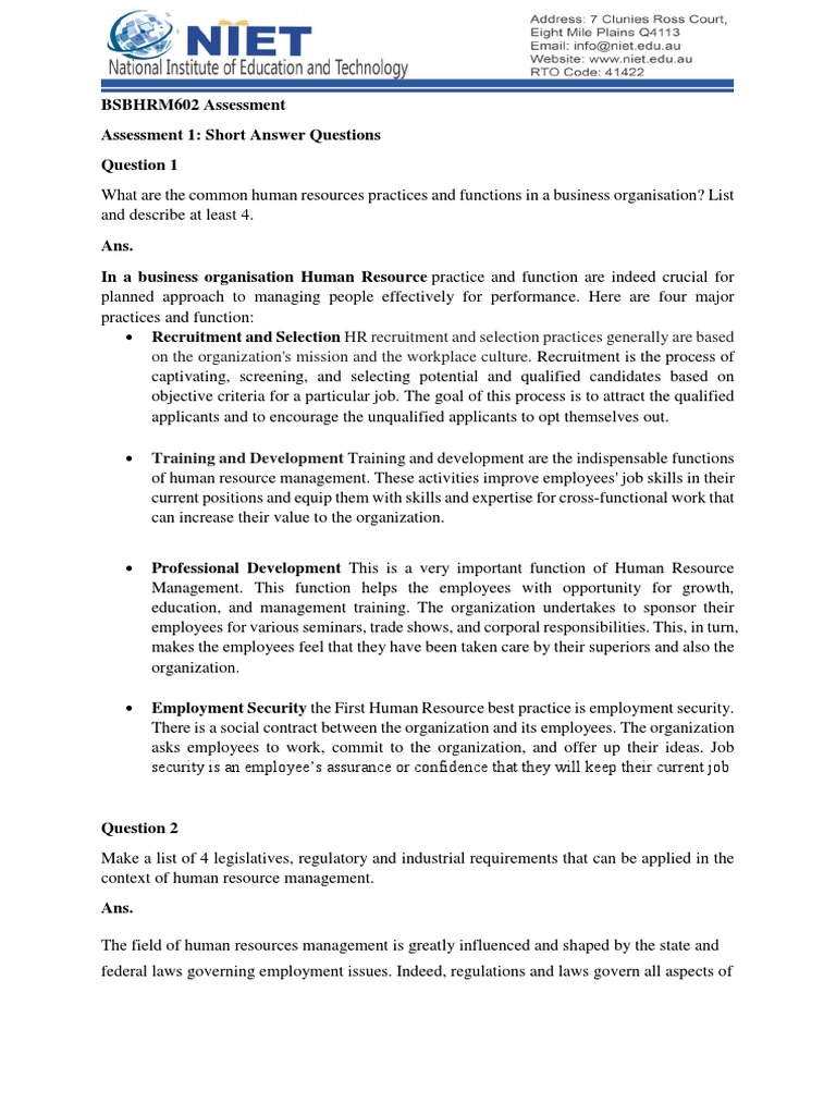 Human Resource Case Study.docx | Human Resources | Risk Management