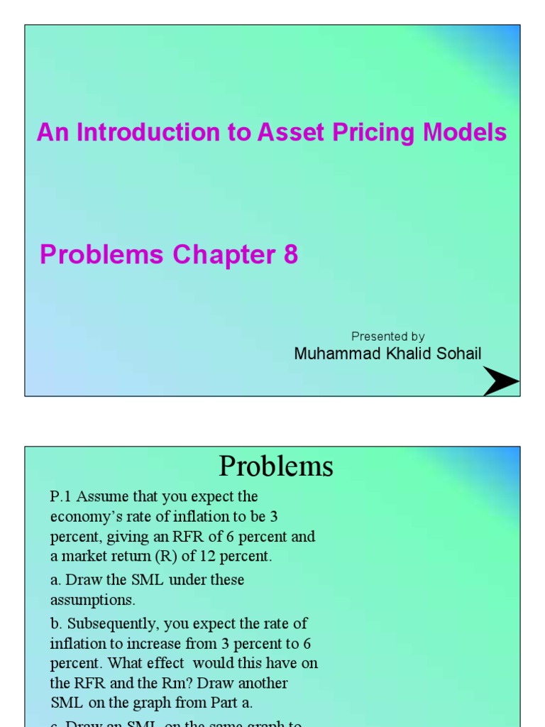 13 Ch08 Problems | PDF | Beta (Finance) | Capital Asset Pricing Model