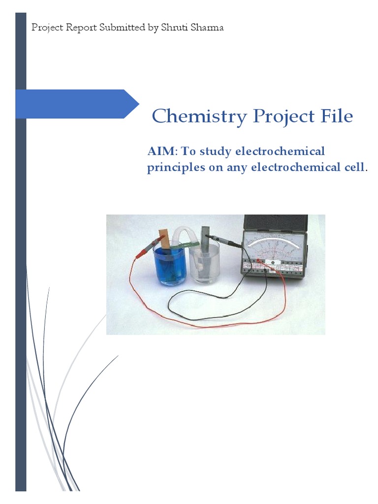 Chemistry Project Report On Finding EMF of Electrochemical Cell | PDF ...