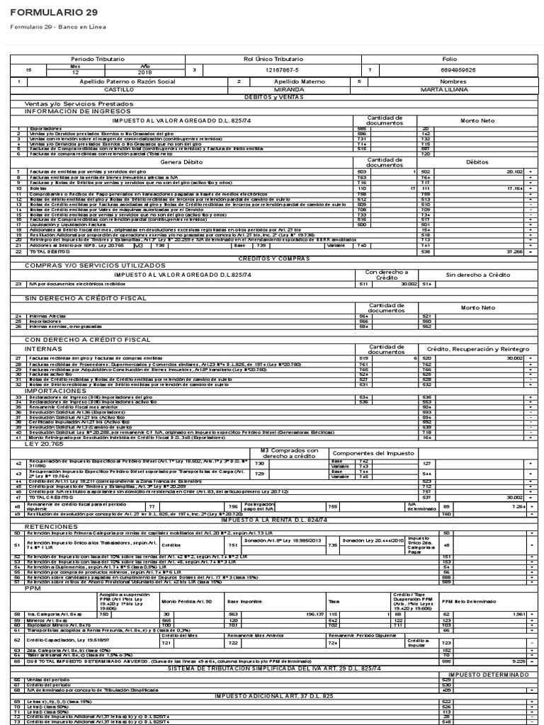 SII - Servicio de Impuestos Internos | PDF | Impuestos | Finanzas del ...