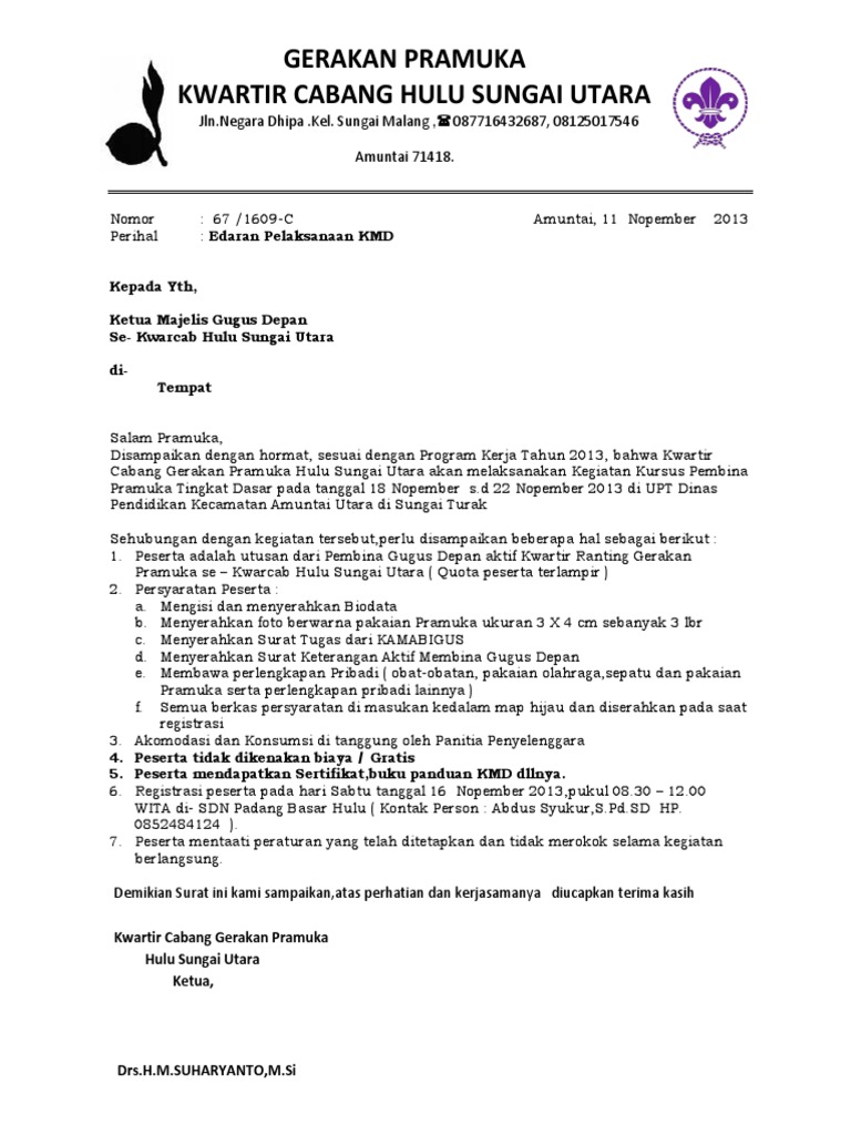 Edaran KMD 2019 | PDF