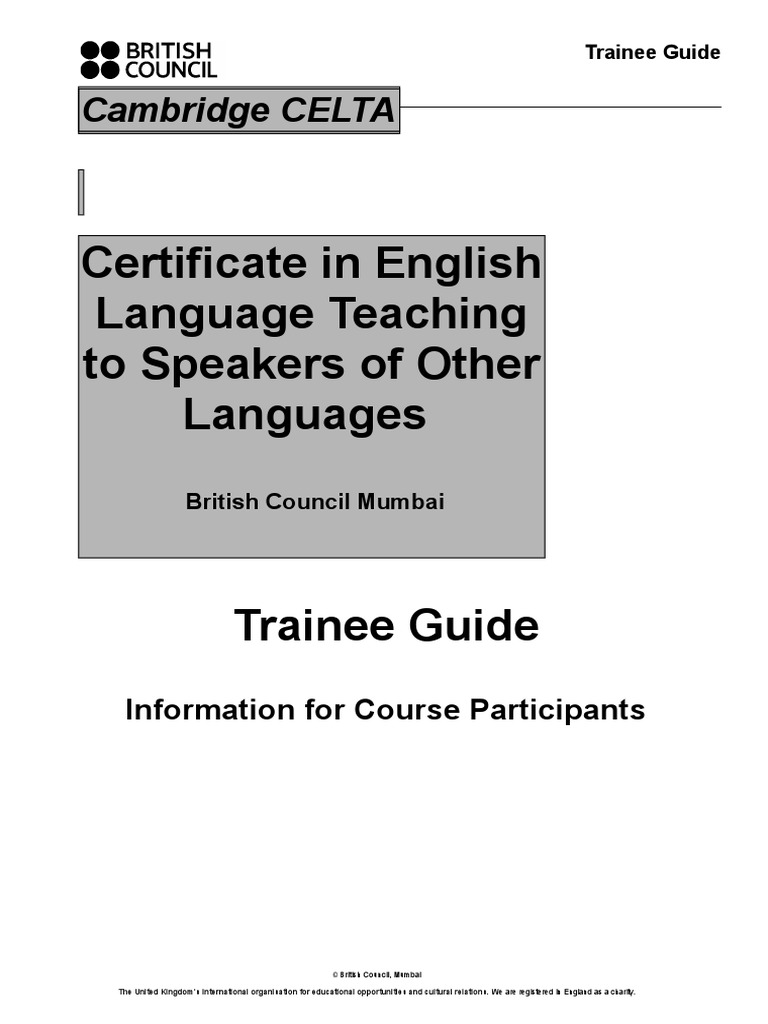 CELTA Language Analysis Assignment | PDF | English As A Second Or ...