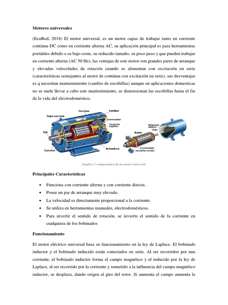 Motores Universales | PDF | Máquinas | Ingeniería mecánica