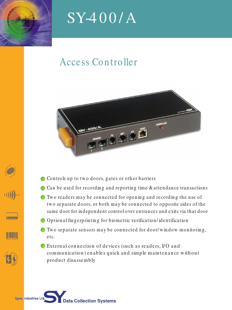 SY-400a | Biometrics | Wi Fi | Free 30-day Trial | Scribd