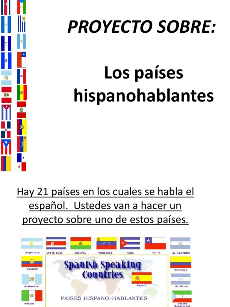 Proyecto Los Paises Hispanohablantes | PDF | Ocio