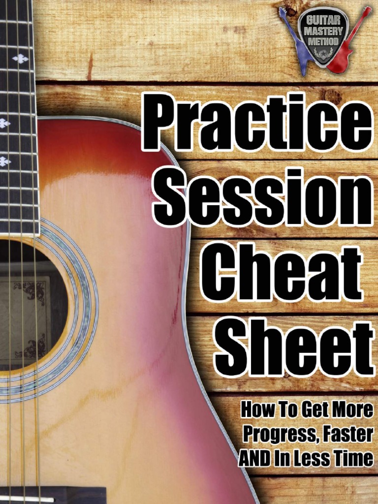 Guitar Practice Session Cheat Sheet PDF | PDF