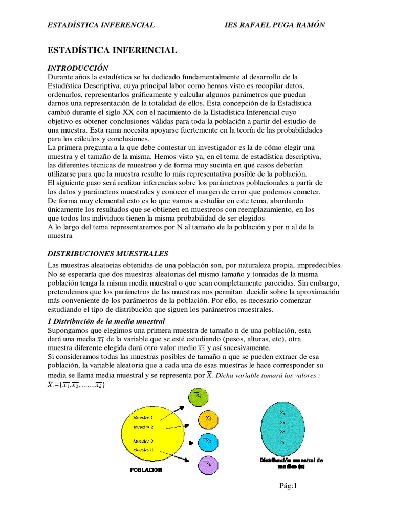 Estad Stica Inferencial 15 161431973073812 PDF | Descargar gratis PDF | Muestreo (Estadísticas ...