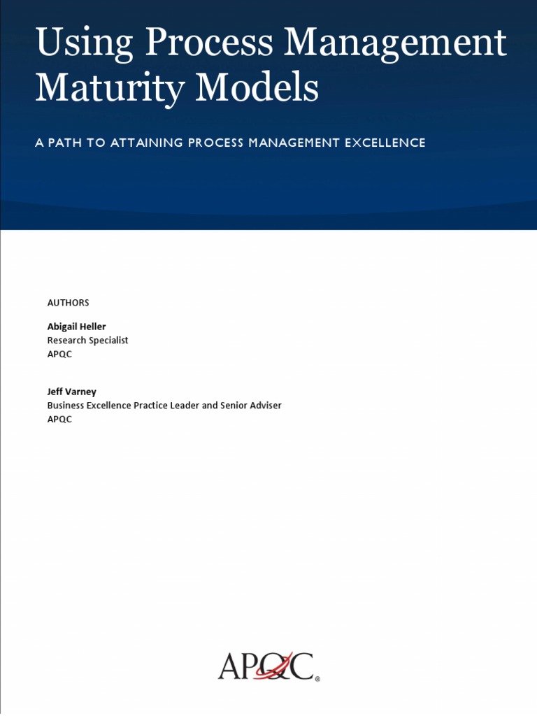 Using Process Management Maturity Models | PDF | Business Process ...