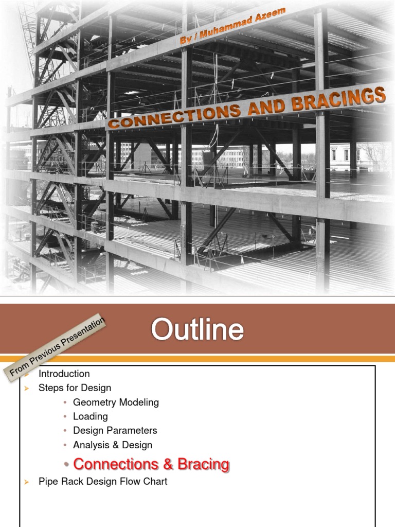 1 Connection and Bracing | PDF | Beam (Structure) | Structural Steel