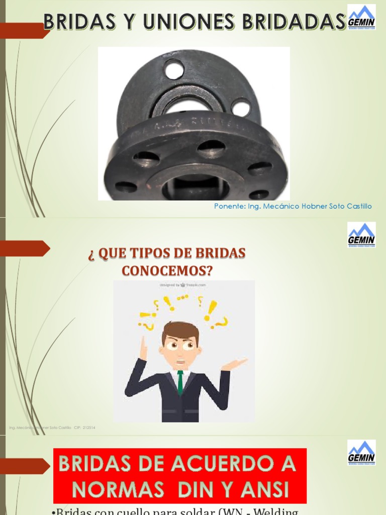 Los principales tipos de bridas y sus especificaciones técnicas | PDF ...