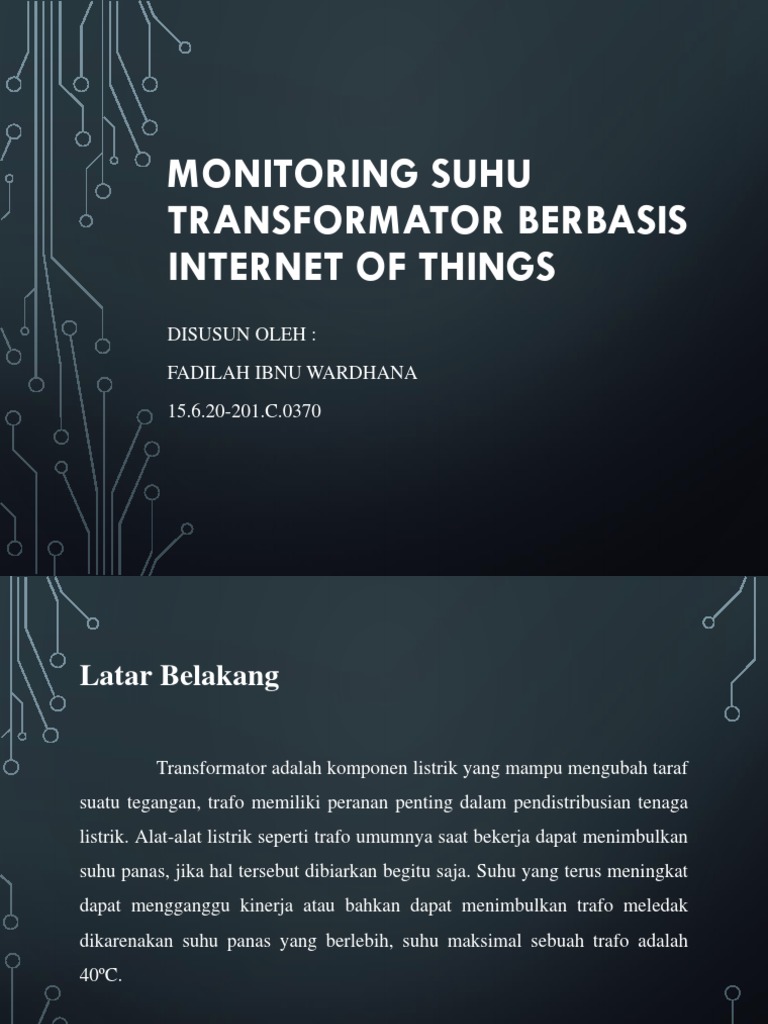 Monitoring Suhu Transformator Berbasis | PDF
