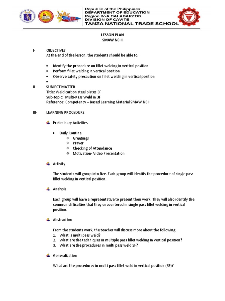 G12 - Fillet Weld 3F (Multi-Pass) | PDF | Career & Growth