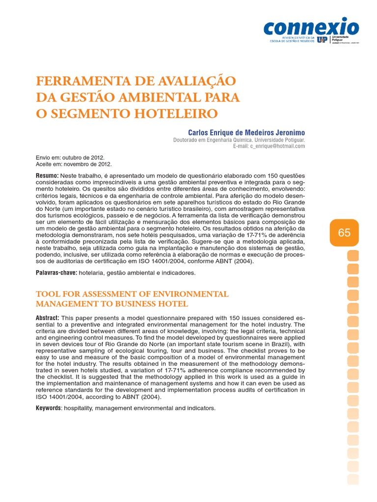 Checklist Vistoria Ambiental PDF | PDF | Gestão de recursos ambientais ...