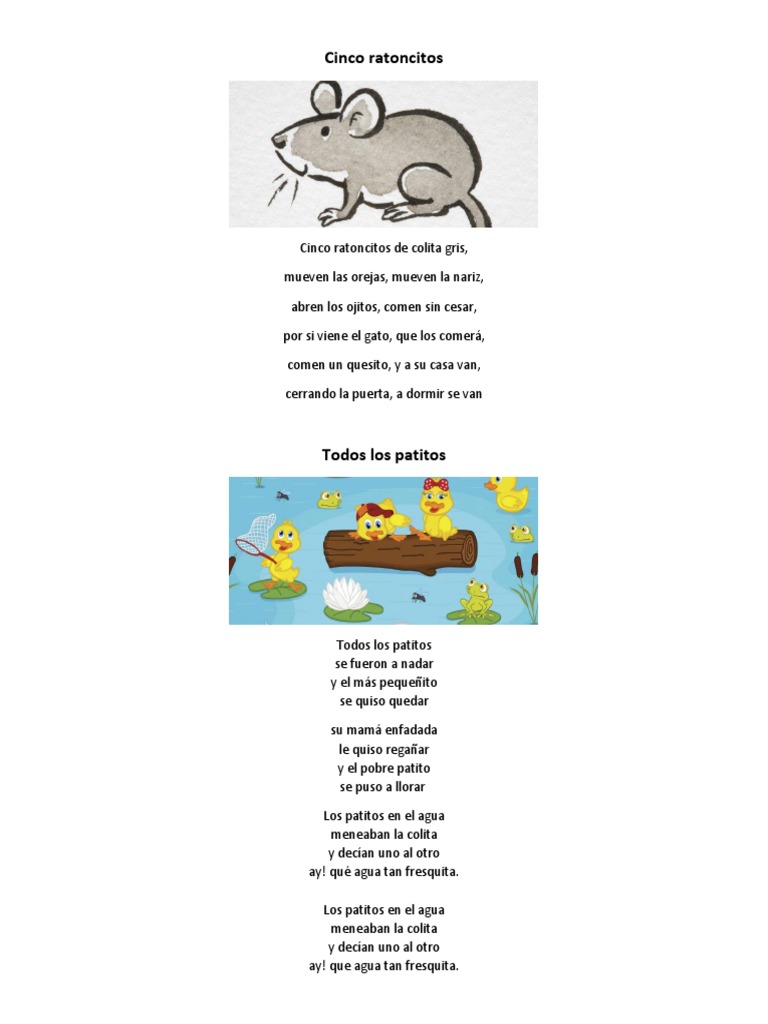 Cinco Ratoncitos | PDF