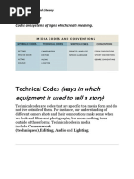 Media: Technical Codes | PDF | Cinematography | Camera