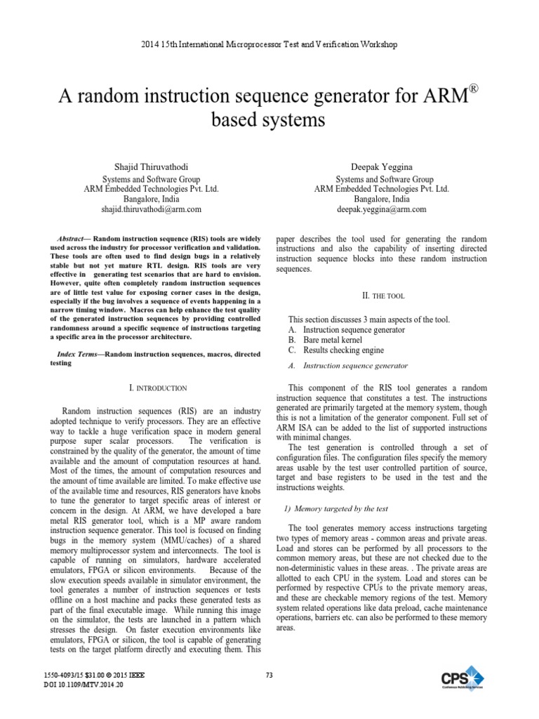 Random Instructions Eq Generator For Arm | PDF | Subroutine | Arm ...