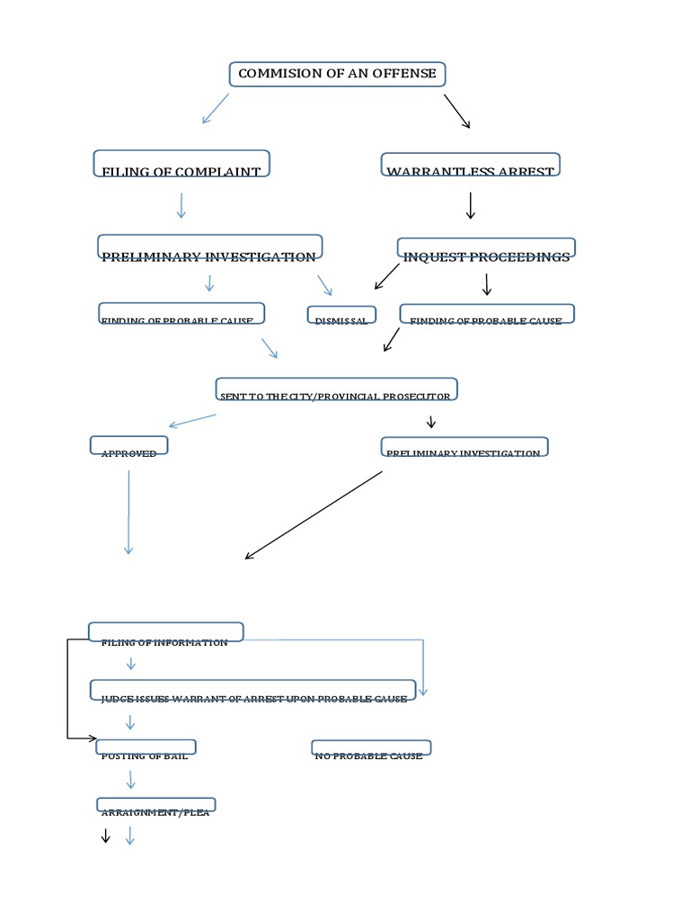 Criminal Procedure Flow Chart | PDF