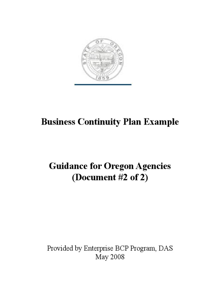 Model BCP | PDF | Business Continuity | Emergency