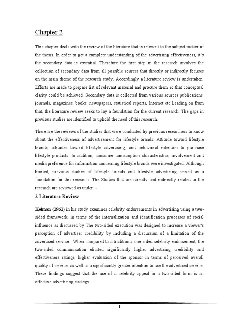 2 Literature Review: Kelman (1961) in His Study Examines Celebrity ...