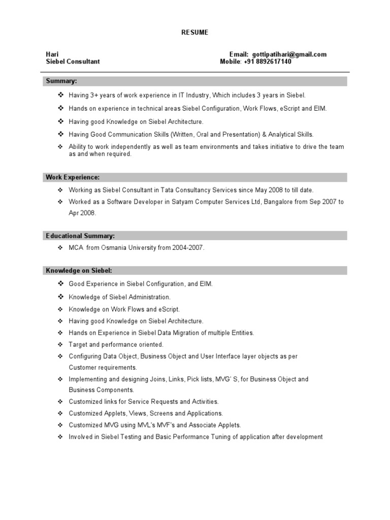 Hari Resume | PDF | Scripting Language | Call Centre