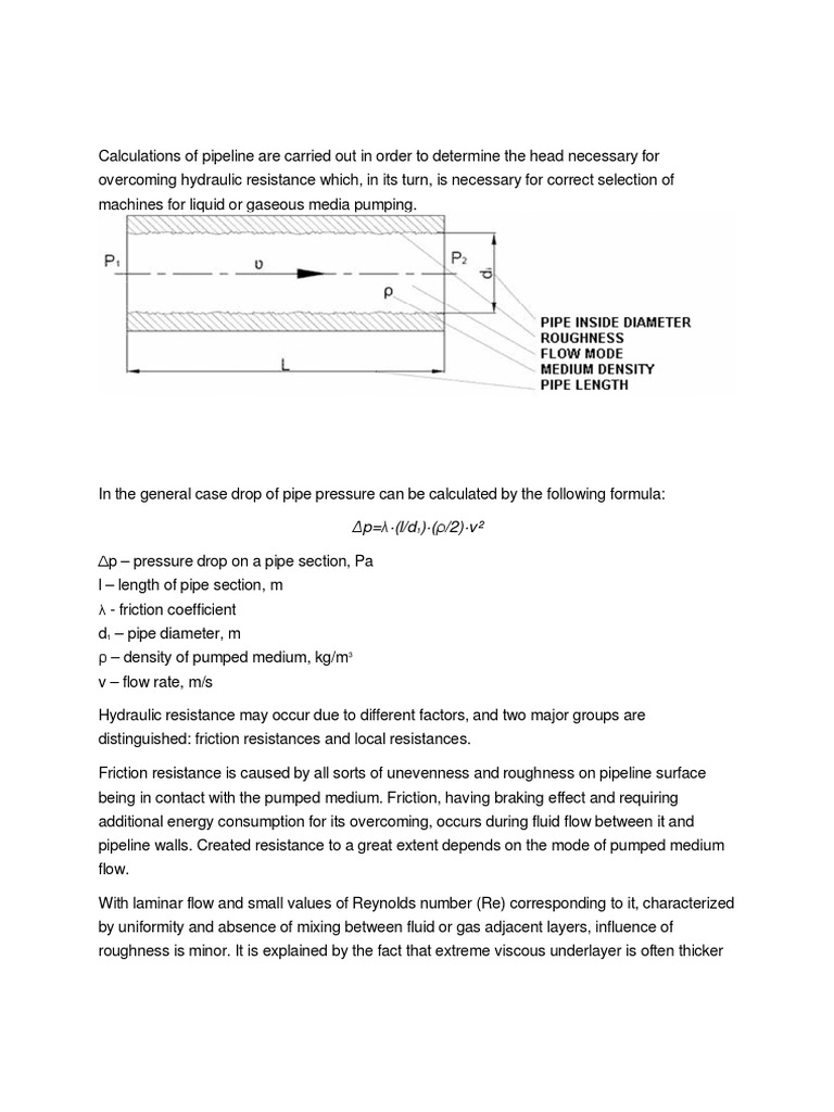 Piping Design Calculations | PDF | Reynolds Number | Fluid Dynamics