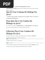 Uso de JOptionPane en Java Swing | PDF | Programación de computadoras ...