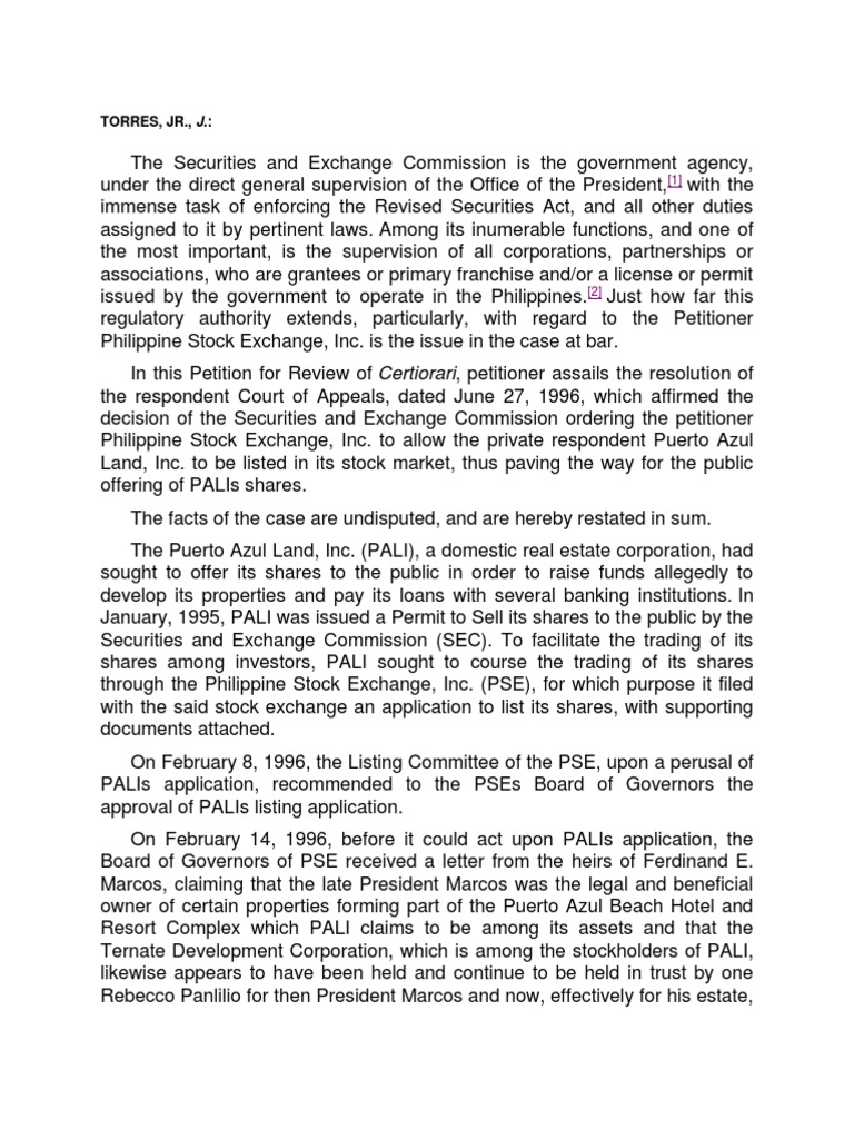 Pse VS | PDF | Securities Act Of 1933 | Securities (Finance)