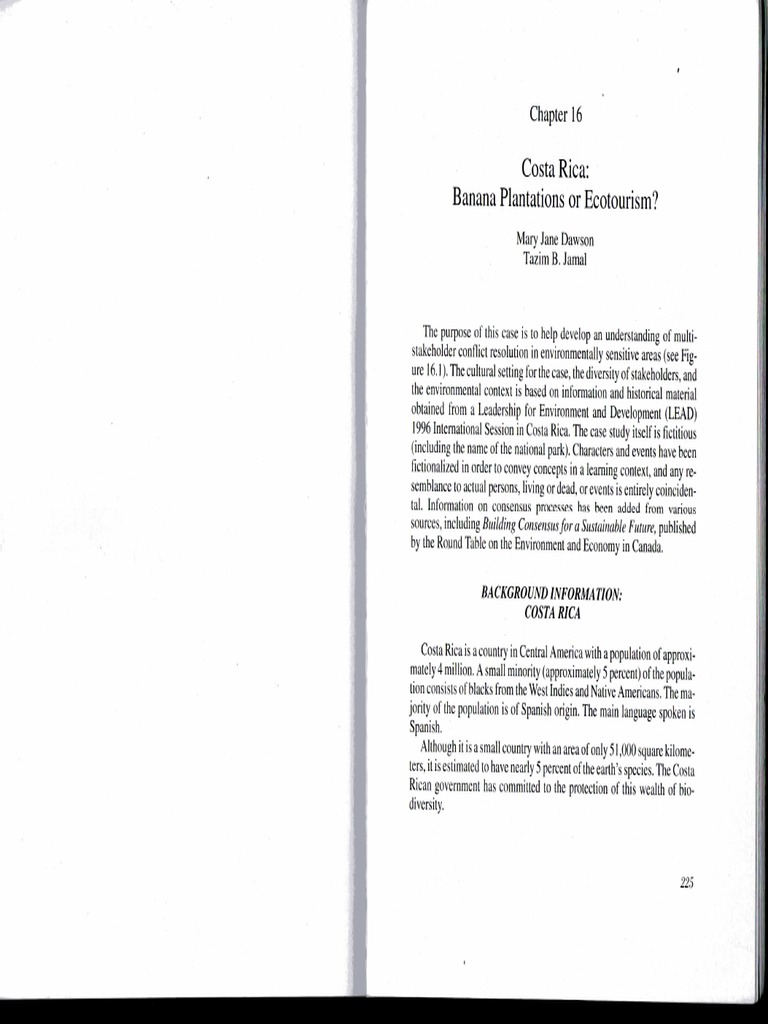 Costa Rica Case Study (Tourism Impacts and Sustainability) | PDF ...