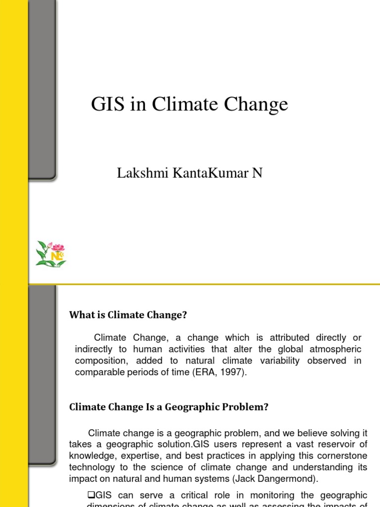 GIS in Climate Change | PDF | Climate Change | Geographic Information ...