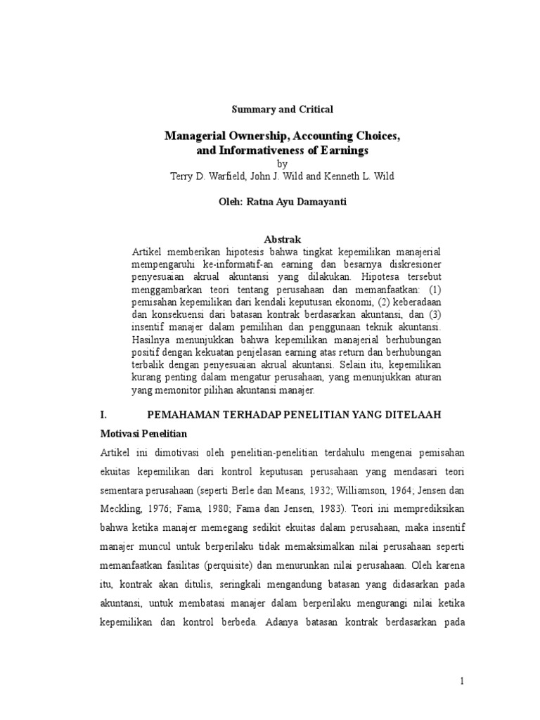 Contoh Critical Review | PDF