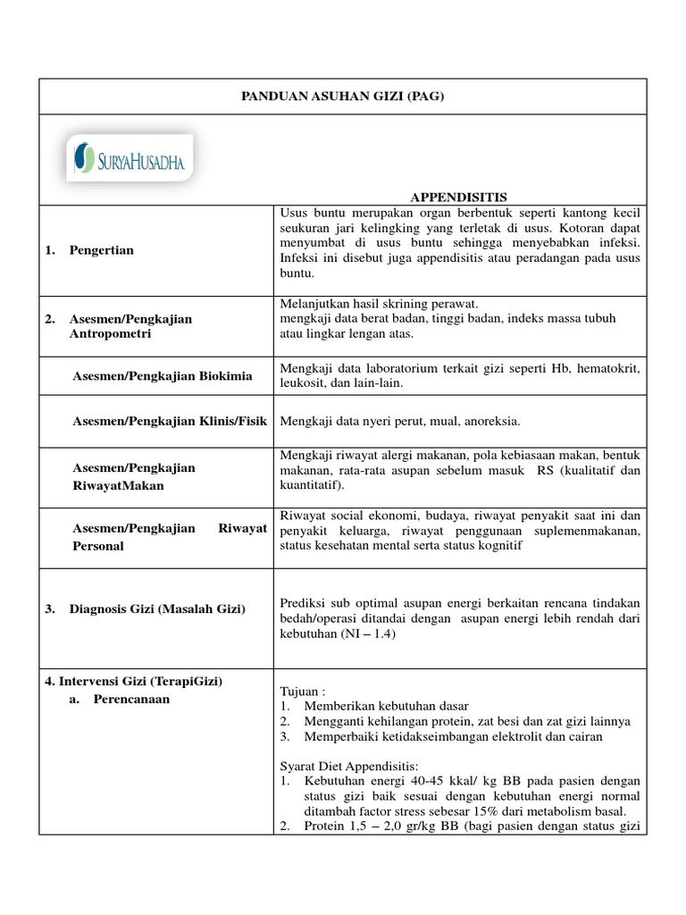 Panduan Asuhan Gizi DM | PDF