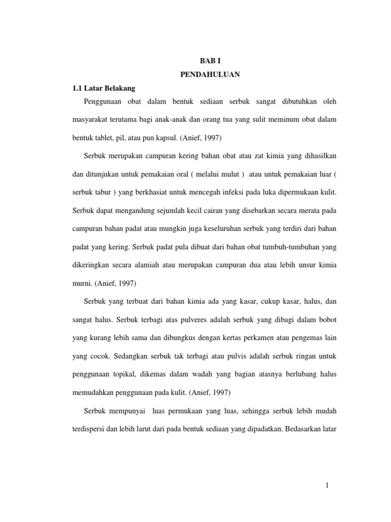 Nisa Percobaan Serbuk Tabur | PDF