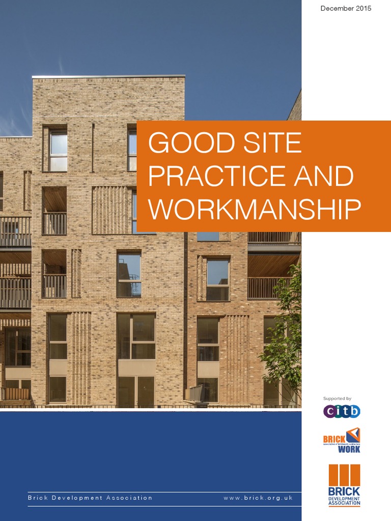 Good Site Practice Workmanship | PDF | Brick | Building Materials
