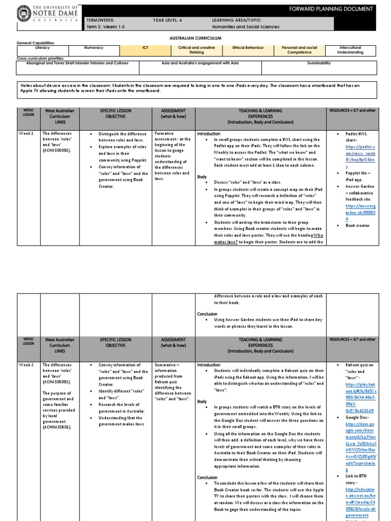 Forward Planning Document | PDF | Educational Technology | Learning