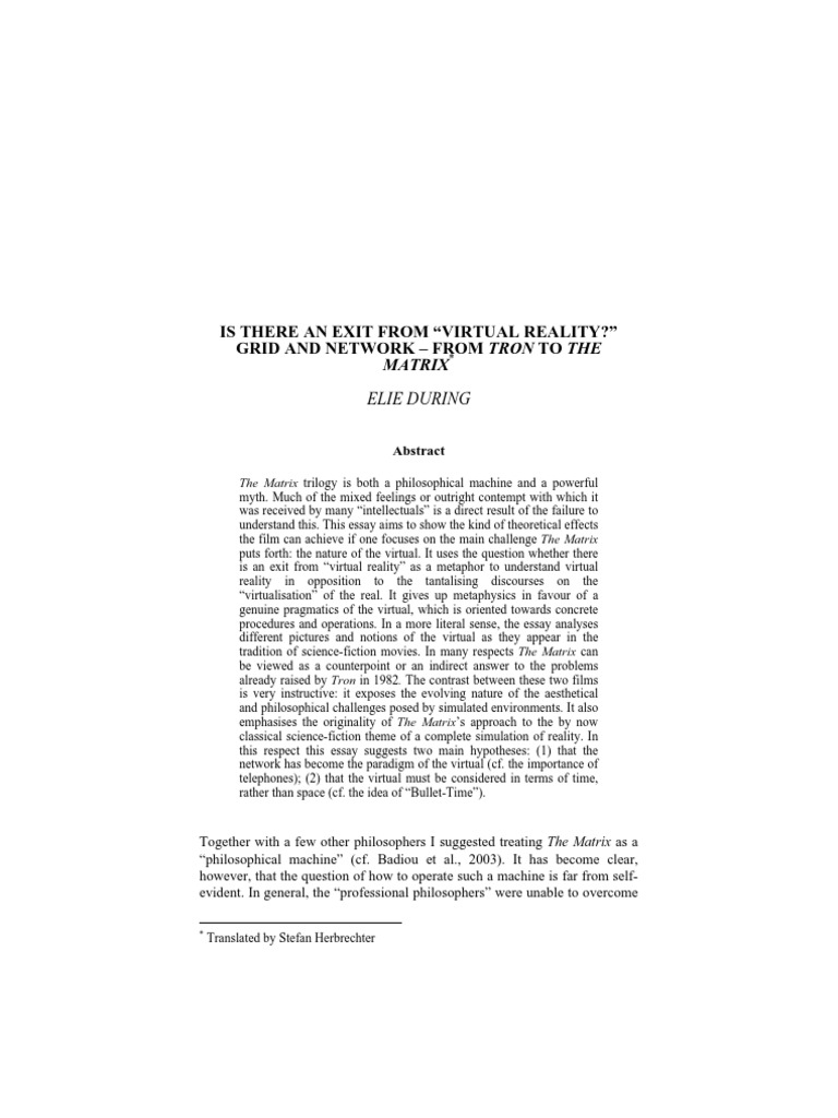 DURING Matrix Tron en | PDF