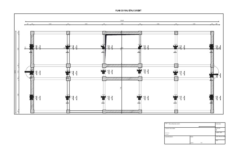 Plan Cofraj Etaj Curent - 1 PDF | PDF
