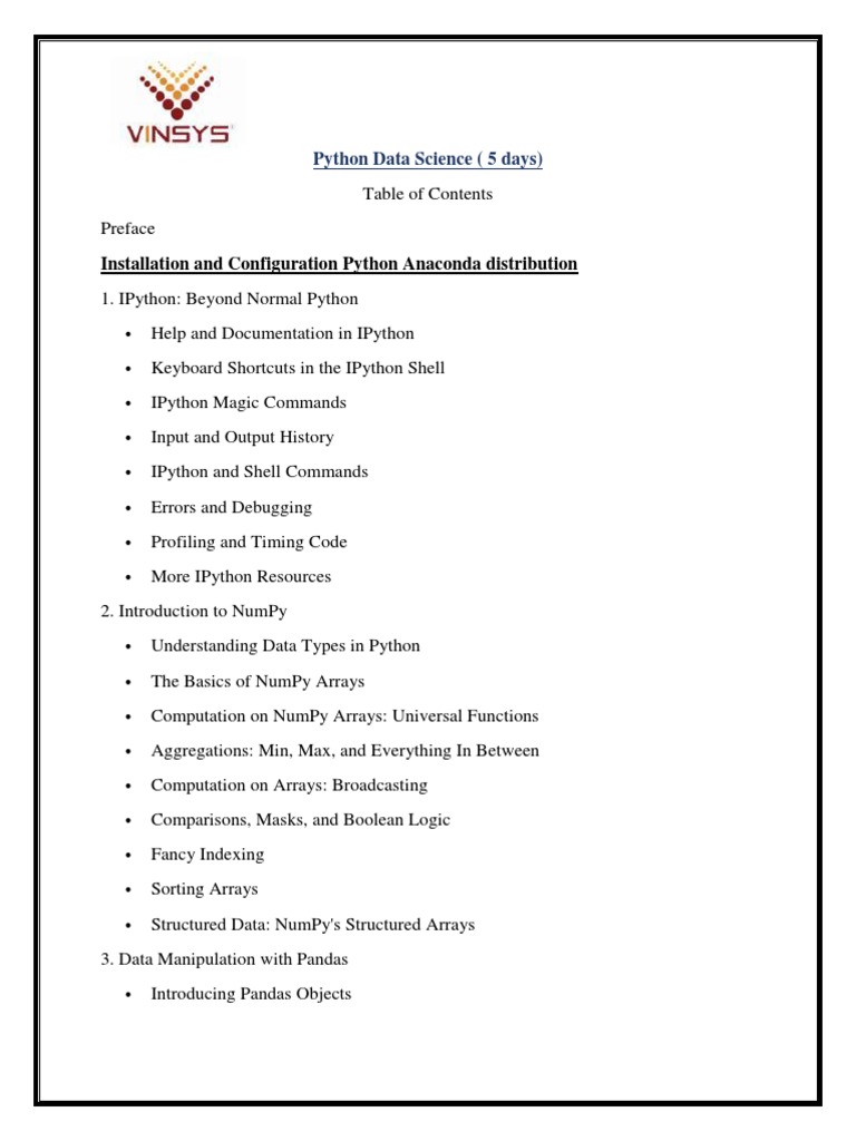 A Comprehensive Guide to Python Data Science Tools and Techniques | PDF