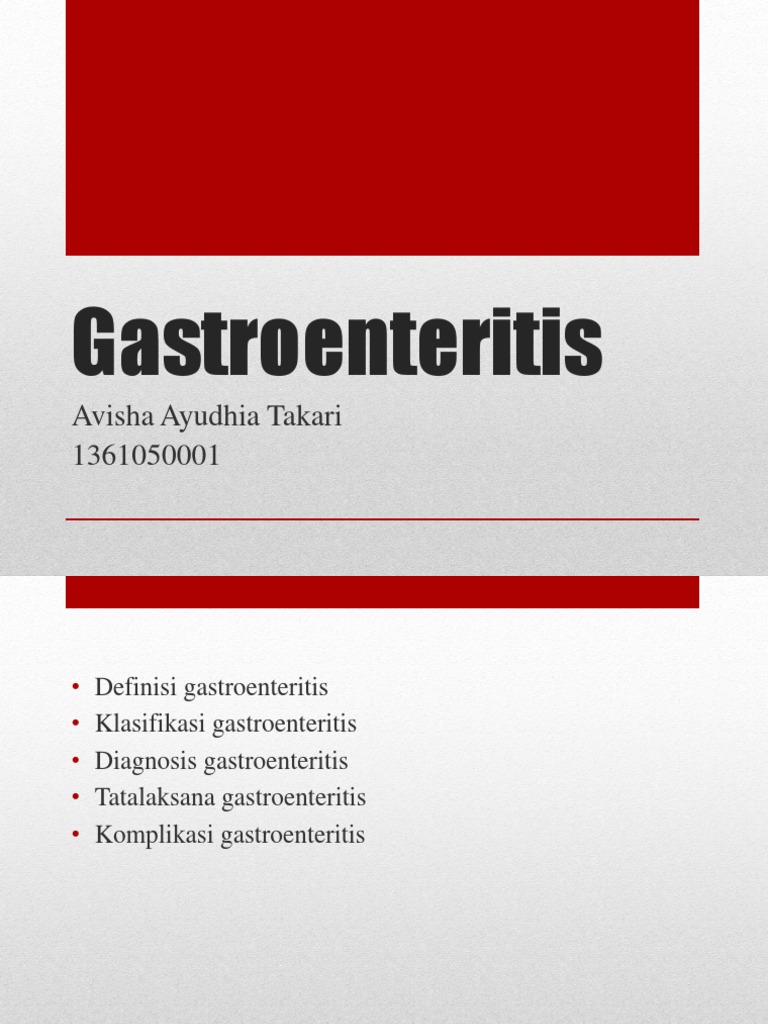 Gastroenteritis | PDF